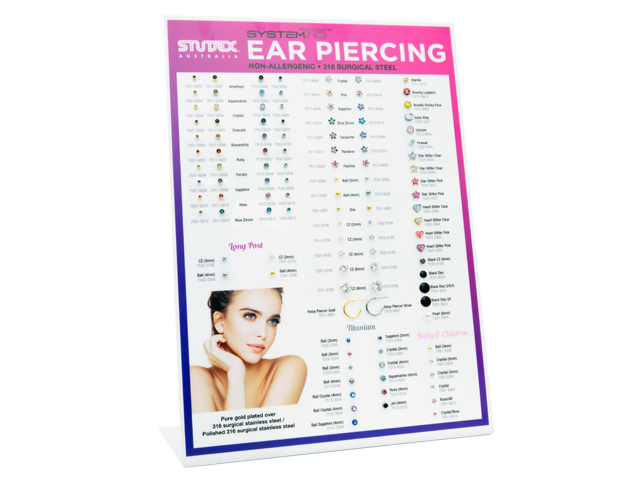SYSTEM 75 - EAR PIERCING SELECTION DISPLAY - Adnohr
